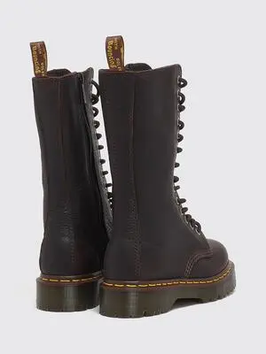 Dr. Martens 1b99 Bex Leather Calf-high Combat Boots With Side Zip