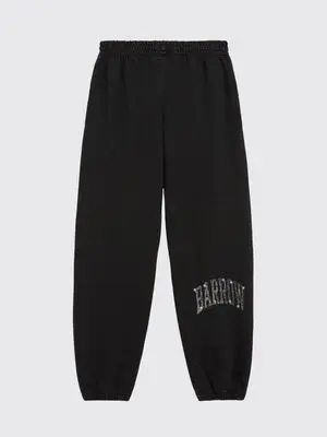BARROW Wide-leg Cotton Jogging Trousers With Elasticated Mid-rise Waist