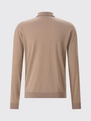 LARDINI Virgin Wool Turtleneck Jumper With Long Sleeves And Straight Hem - Brown