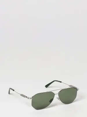 Bottega Veneta Aviator Metal Sunglasses With Double Bridge - Silver