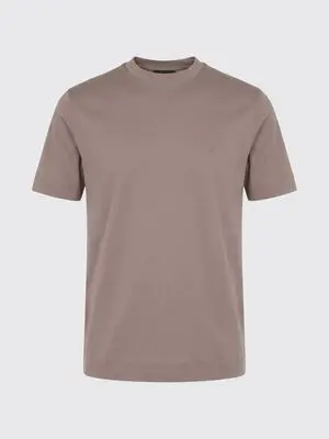 Emporio Armani Lyocell And Cotton Jersey Crew-neck T-shirt - Sand