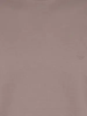 Emporio Armani Lyocell And Cotton Jersey Crew-neck T-shirt - Sand