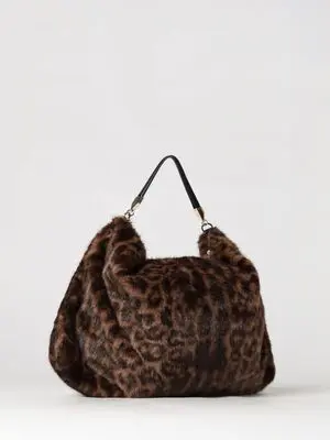 Liu Jo Large Animal Print Faux Fur Tote Bag