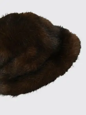 Liviana Conti Faux Fur Hat With A Medium Brim