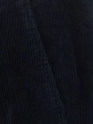 PT TORINO Slim Fit Pleated Corduroy Trousers - Blue