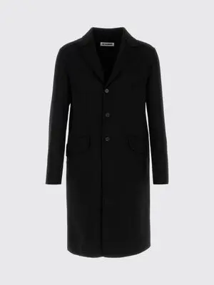 JIL SANDER Single-breasted Long Coat In Virgin Wool And Cashmere
