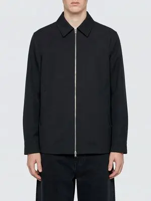 JIL SANDER Virgin Wool Shirt Jacket With Zip Closure