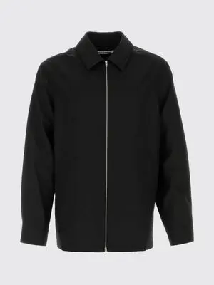 JIL SANDER Virgin Wool Shirt Jacket With Zip Closure