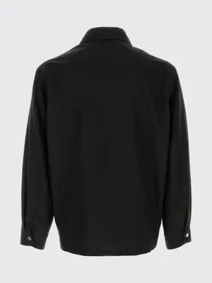 JIL SANDER Virgin Wool Shirt Jacket With Zip Closure