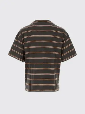 JIL SANDER Striped Cotton T-shirt With Dropped Shoulders