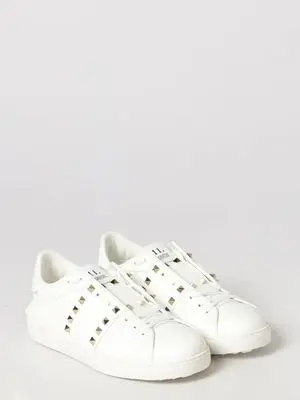 Valentino Garavani Rockstud Untitled Studded Smooth Leather Trainers