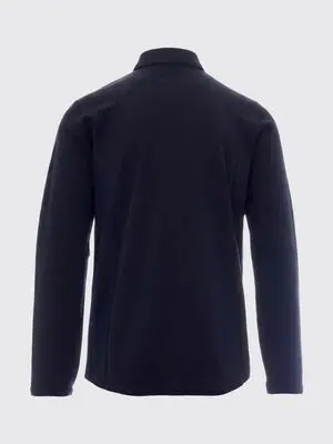 Emporio Armani Virgin Wool Knitted Shirt With Embroidered Logo