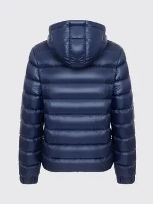 COLMAR Water-repellent Nylon Short Puffer Jacket With Detachable Hood - Navy
