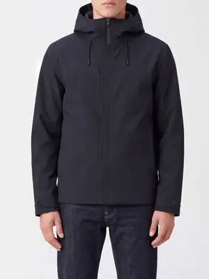 Woolrich Polyester Windbreaker Jacket With Drawstring Hood - Blue