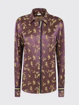 Dries Van Noten Floral-print Long-sleeved Satin Shirt