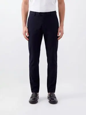Gimaguas Slim Fit Tailored Trousers In A Mid-rise Viscose Blend