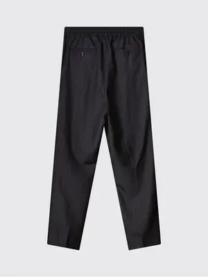 AMI Paris Pinstriped Slim Fit Wool Trousers With Elastic Waist