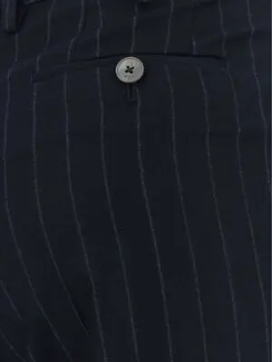 PT TORINO Pinstriped Slim Fit Tailored Trousers In Virgin Wool