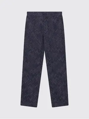 Missoni Slim Fit Zig-zag Wool Blend Chino Trousers