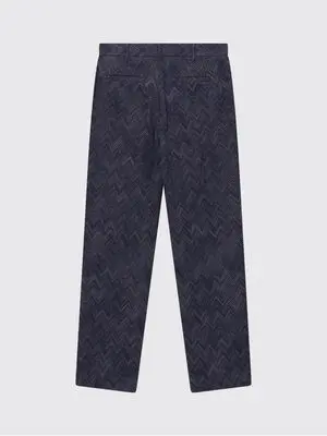 Missoni Slim Fit Zig-zag Wool Blend Chino Trousers