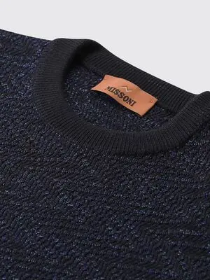 Missoni Zig-zag Wool Blend Crewneck Jumper