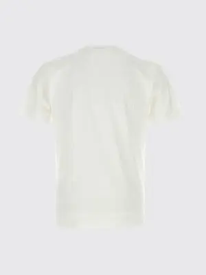 Play Comme Des Garcon Contrast Logo Cotton T-shirt - White