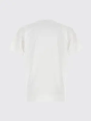 Play Comme Des Garcon Cotton T-shirt With Iconic Embroidered Heart Logo