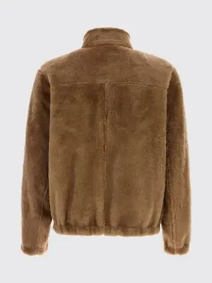 SALVATORE SANTORO High-neck Ovine Leather Sports Jacket With Zip Closure