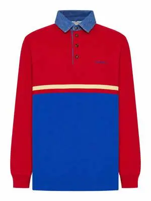 JW Anderson J.w.anderson Two-tone Cotton Polo Shirt - Multicolor