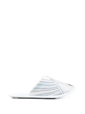 Emilio Pucci Silk Slippers By - Sky Blue