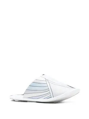 Emilio Pucci Silk Slippers By