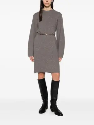 Fabiana Filippi Wool Blend Midi Dress