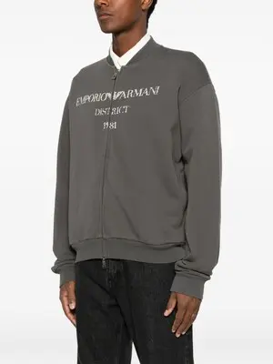 Emporio Armani Logo Cotton Bomber Jacket