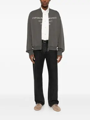 Emporio Armani Logo Cotton Bomber Jacket