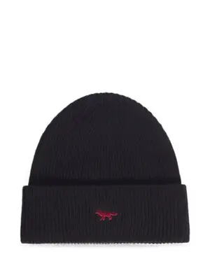 Maison Kitsuné Profile Fox Beanie - Black