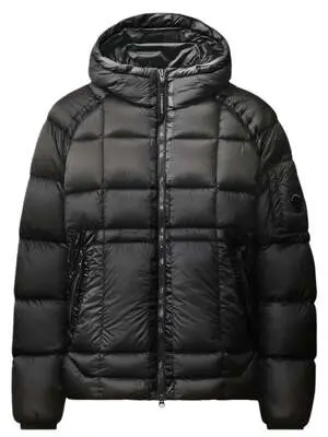 C.P. COMPANY Mini Matte-finish Nfc Lens Adjustable Hood Regular-fit Zip Utility Jacket - Nero