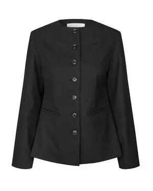 Samsøe Samsøe Tailored Button-front Jacket - Black