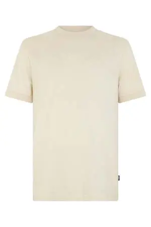 BOSS Cotton Crew Neck T-shirt - Beige