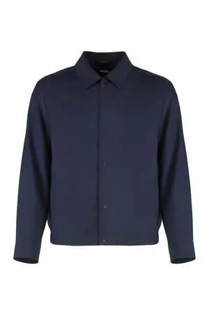 BOSS Wool-blend Overshirt With Classic Collar