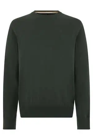 BOSS Cotton Crewneck Sweater - Green
