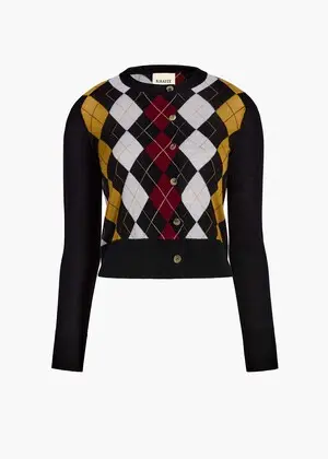 Khaite Rita Cardigan - Black Multi
