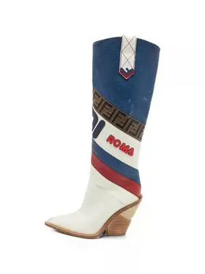 Fendi X Fila Mania Ff 1974 Boots - White