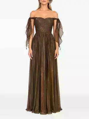ROSERRY Elizabeth Off-shoulder Ruched Maxi Dress
