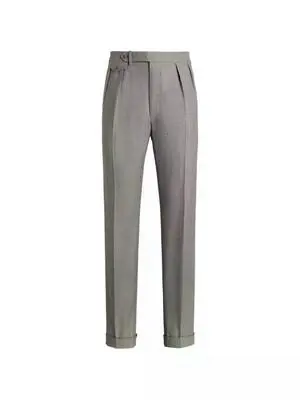 Ralph Lauren Purple Label Pleated Pressed-crease Trousers