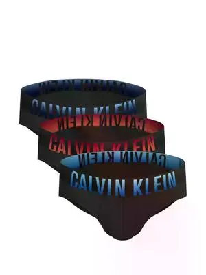 Calvin Klein Logo-waistband Briefs - Black
