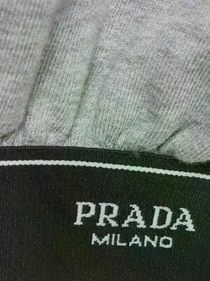 Prada 2022 Logo-waistband Cropped Hoodie