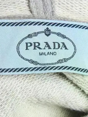 Prada 2022 Logo-waistband Cropped Hoodie