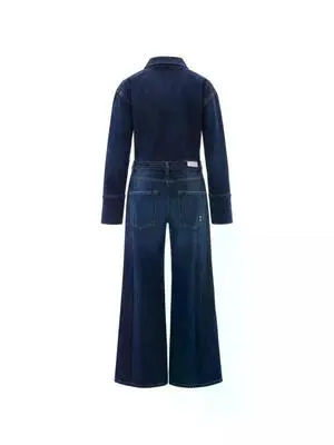 ICON DENIM LOS ANGELES Belted Denim Jumpsuit