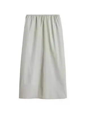 Soeur Elasticated Gathered Midi Skirt - Grey
