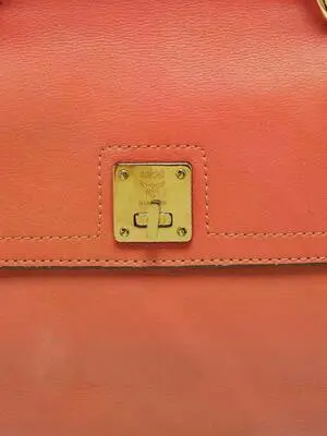 Mcm Leather Satchel Bag